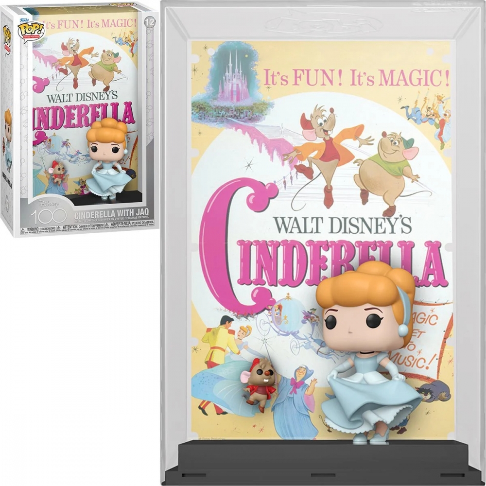 Disney 100 Cinderella with Jaq Pop! Movie Poster with Case 12 | Poki ...