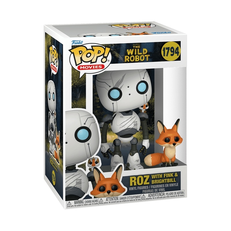 Wild Robot POP&Buddy! Movies Roz w/Brightbill & Fink Vinyl figure 1794 ...