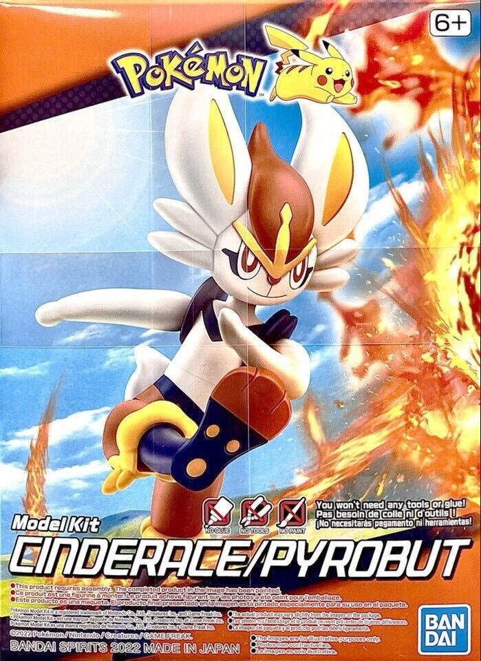 Pokemon Cinderace Model Kit - Enkelt byggesett | Poki-heaven AS