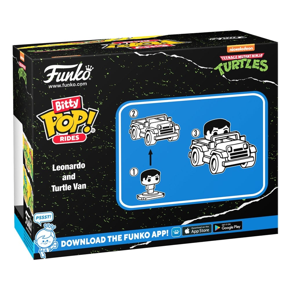 Teenage Mutant Ninja Turtles POP! Rides Vinyl Figure Leonardo w/Van 2,5 ...