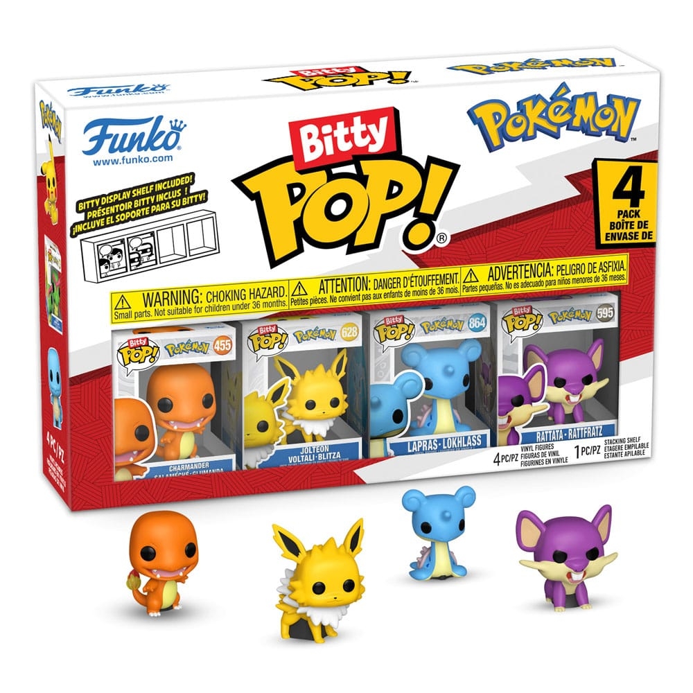 Pokémon Bitty POP! Vinyl Figure 4-Pack Series Charmander 2 cm | Poki ...
