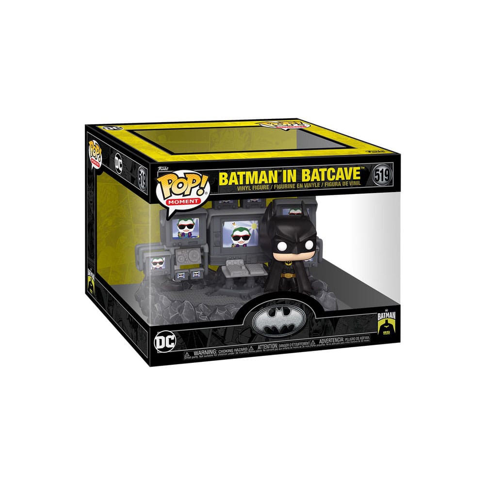 Batman 85th Anniversary POP Moments Deluxe Batman in Batcave Vinyl ...