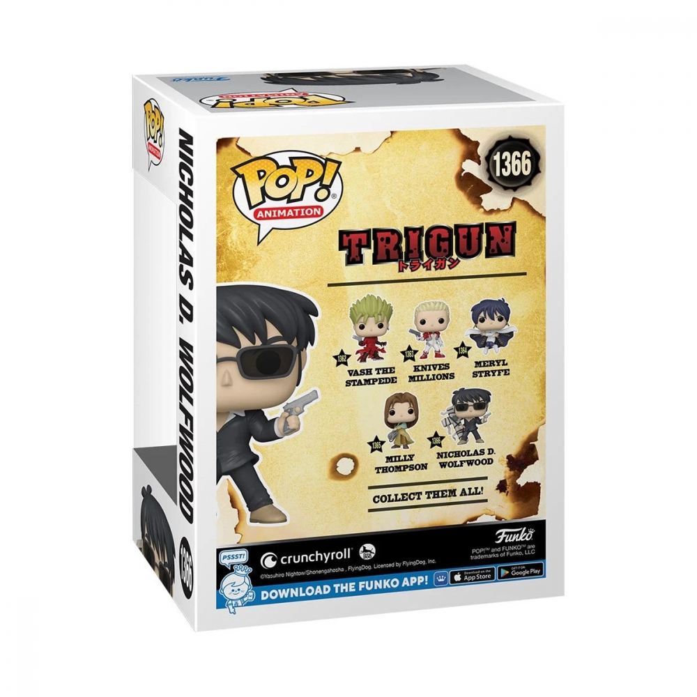 Trigun Nicholas D Wolfwood Funko Pop Vinyl Figure 1366 Poki Heaven As